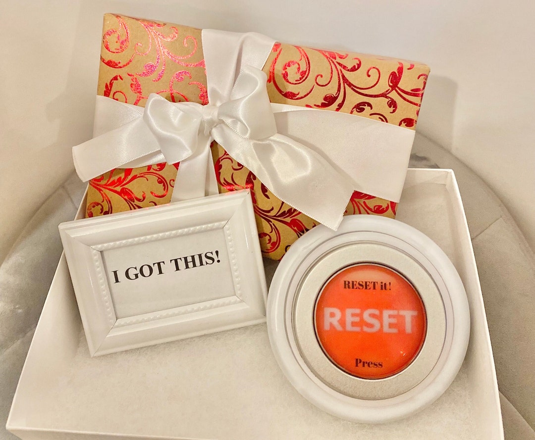 Life Reset Button GIFT Set. Life RESET it™ Button Empower Support Encourage Positive Energy ...