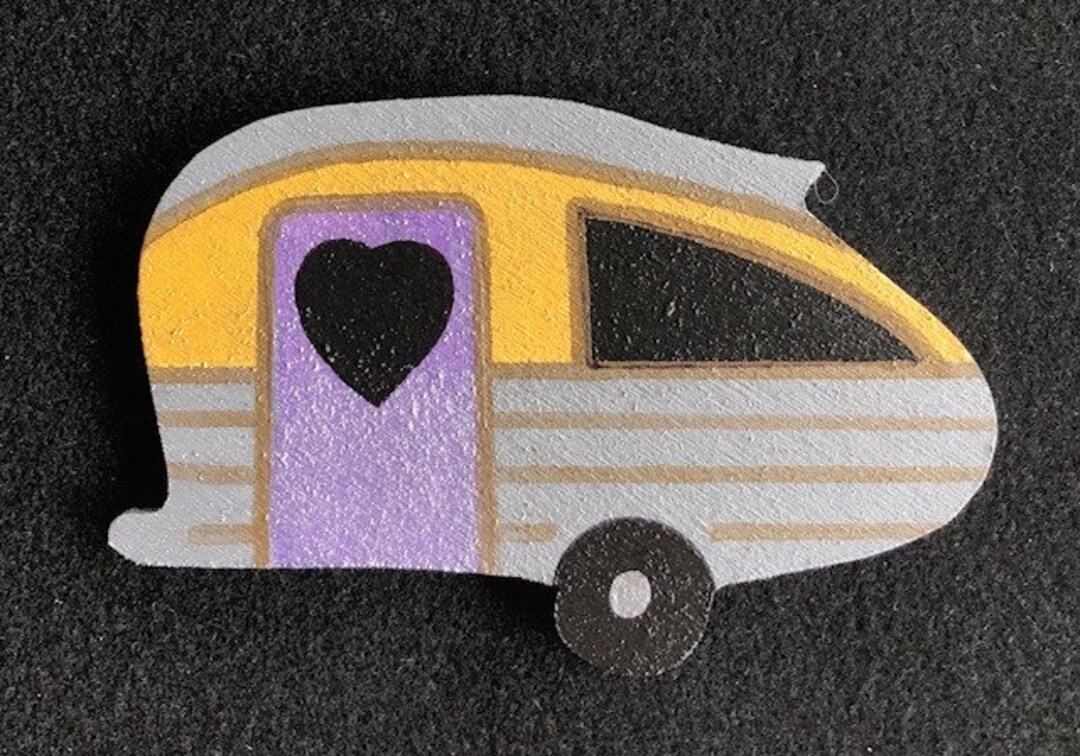 Metallic Aero RV Magnet for Magnet Board, Retro Camper Magnet for ...