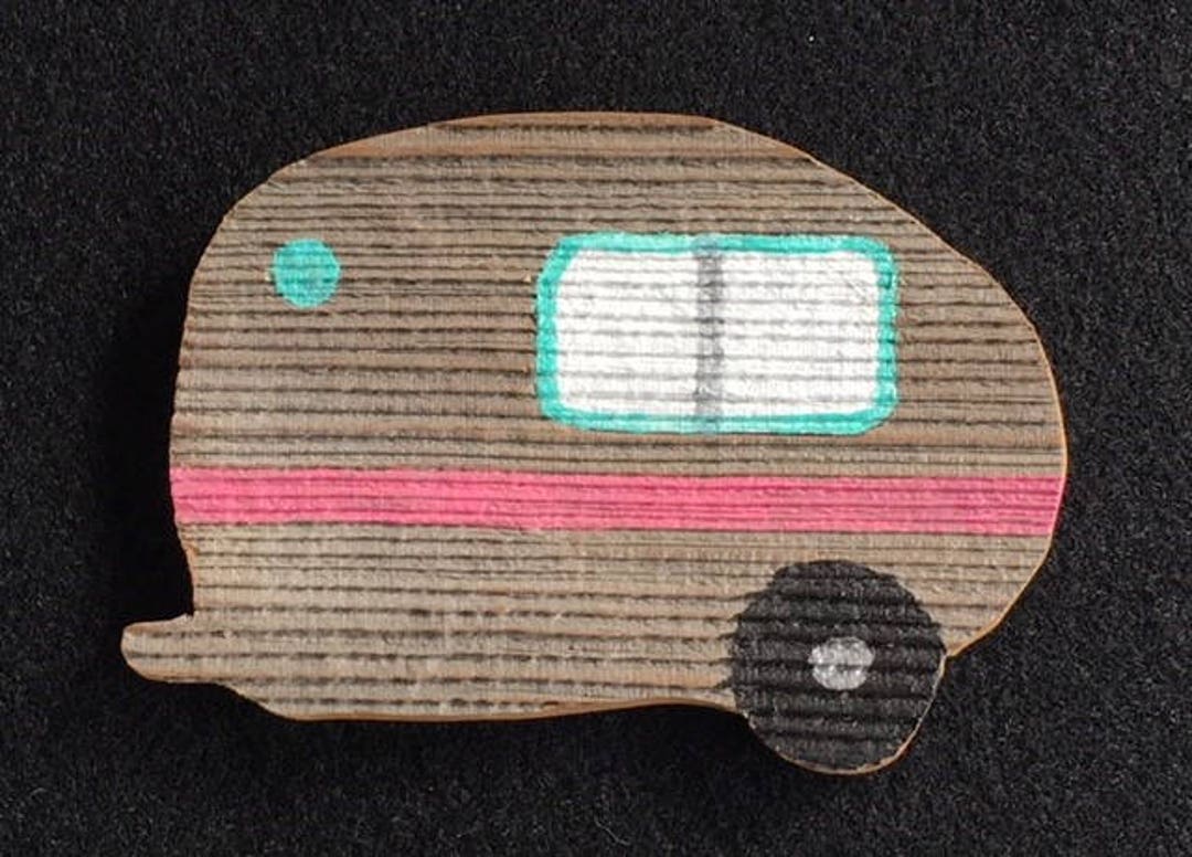 Reclaimed Wood Camper Magnets for Fridge, RV Accessories for Kitchen ...