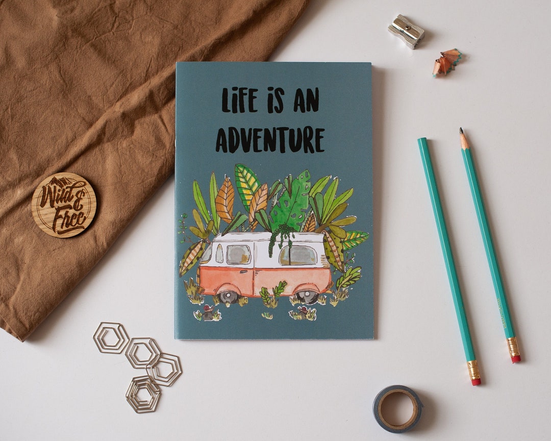 Campervan Blank Notebook / Notepad for Adventure Keepsake, Travel ...