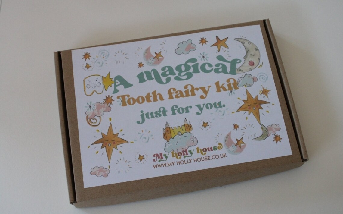 Tooth Fairy Kit for Child / Personalised Pixie Activity Box With First ...