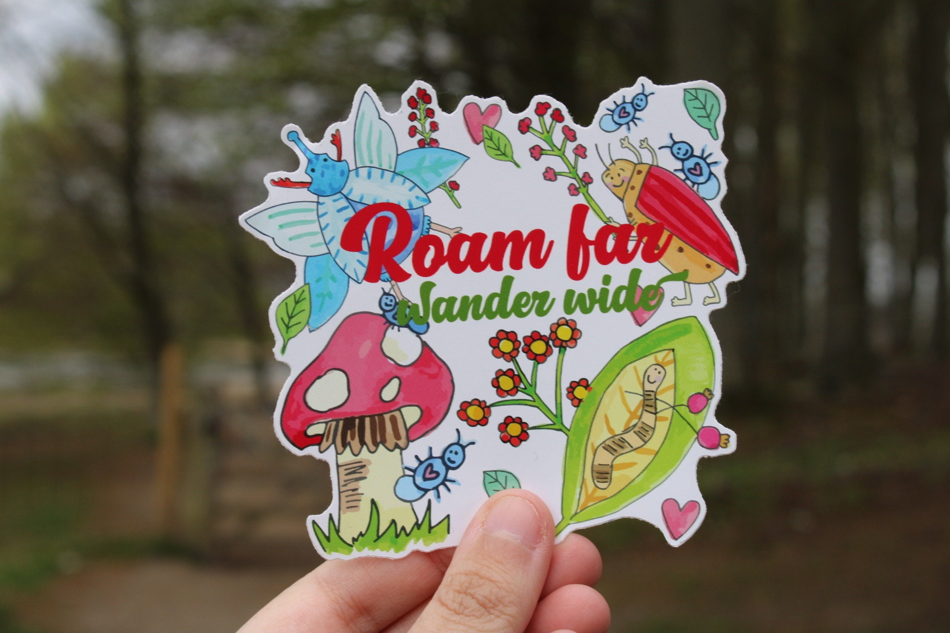 Bug Vinyl Sticker, Waterproof Nature Insect Decal - Etsy