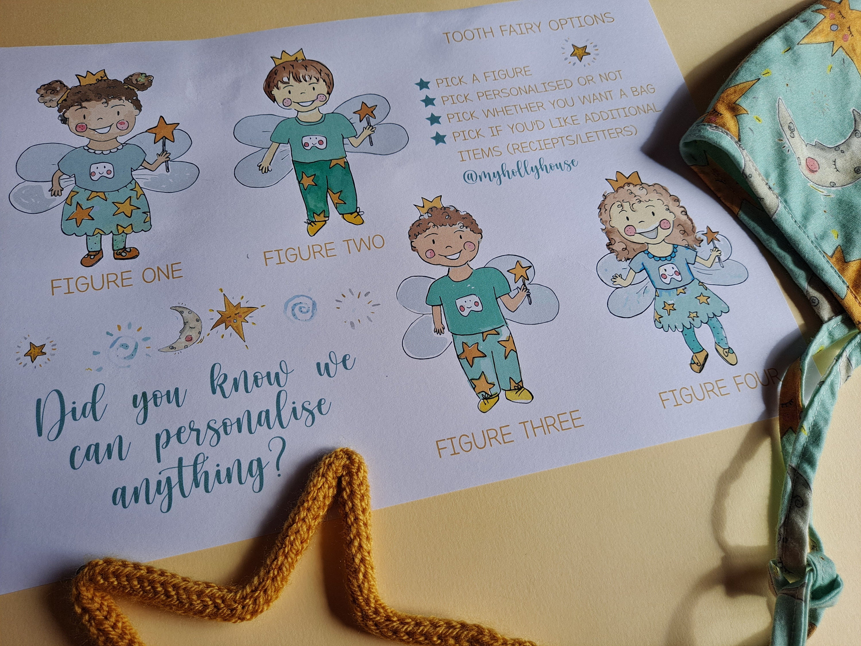 Tooth Fairy Kit for Child / Personalised Pixie Activity Box | Etsy