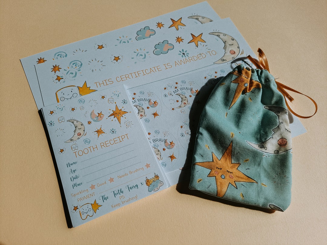 Tooth Fairy Kit for Child / Personalised Pixie Activity Box With First ...