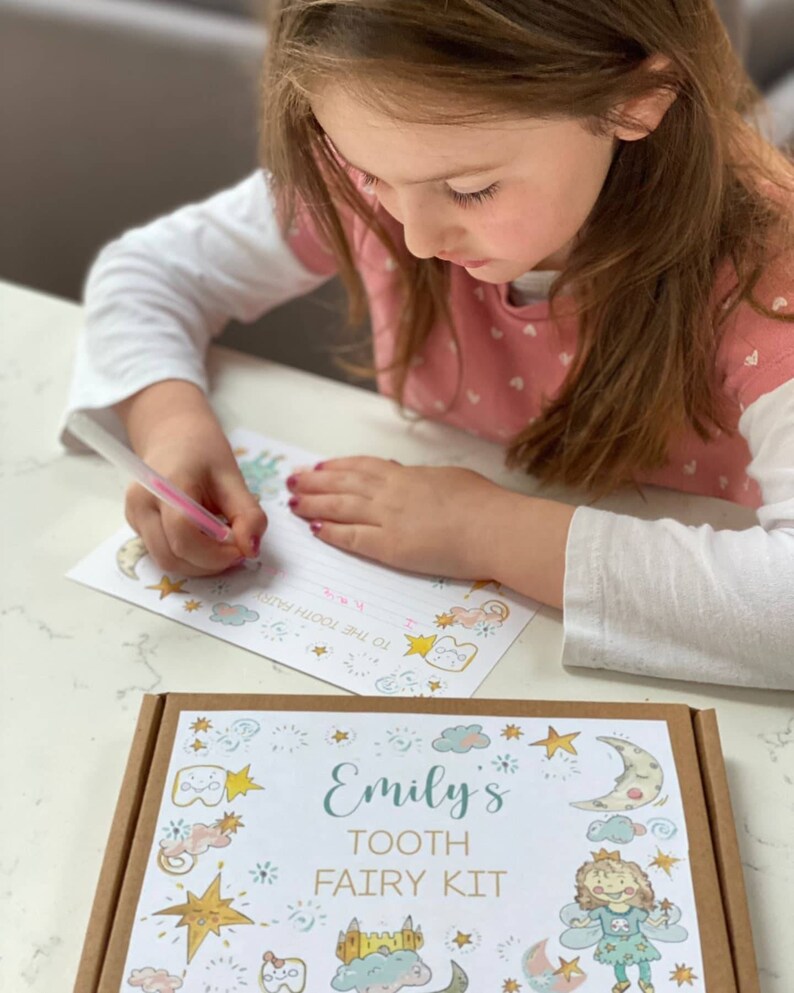 Tooth Fairy Kit for Child / Personalised Pixie Activity Box - Etsy