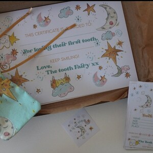 Tooth Fairy Kit for Child / Personalised Pixie Activity Box With First ...
