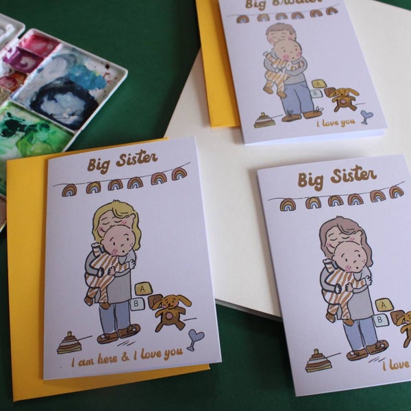 Welcome Baby Brother Card - Etsy