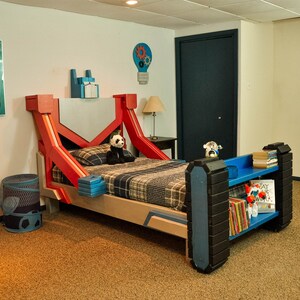 Robot Bed PLANS (pdf Format) - Twin Size - DIY Kid Bed for a Superhero ...