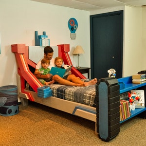 Robot Bed PLANS (pdf Format) - Twin Size - DIY Kid Bed for a Superhero ...