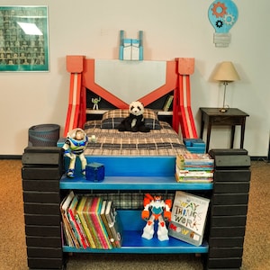 Robot Bed PLANS (pdf Format) - Twin Size - DIY Kid Bed for a Superhero ...