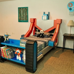 Robot Bed PLANS (pdf Format) - Twin Size - DIY Kid Bed for a Superhero ...