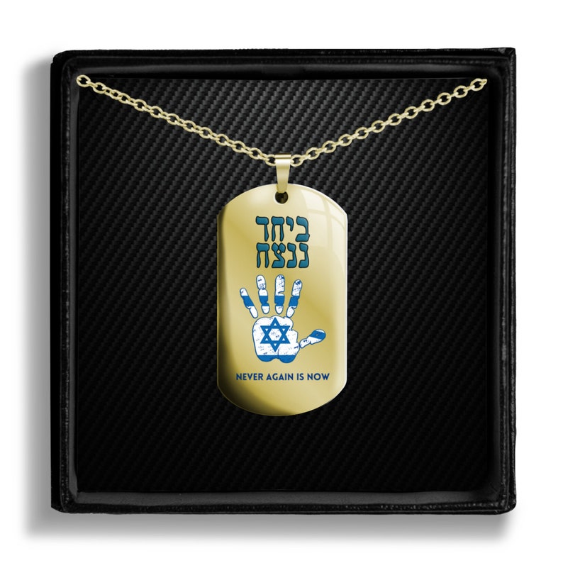 Magen David, Together We Win Necklace, Stand With Israel, Never Again ...