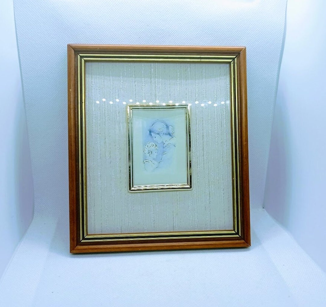 Vintage Decorative Frame 70s Italian Lithography With Gold Touch-up ...