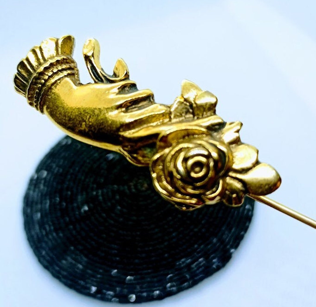 Charles Jourdan Vintage Bookmark in Gilded Metal, Modeled Deposited in ...