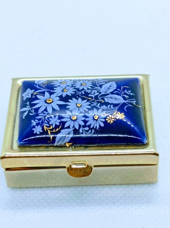 vintage pill box cobalt - Gem