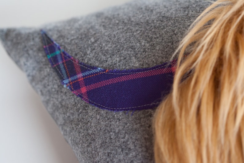 Cover Only - William Highland Cow Cushion With Luxury Faux Fur and ...