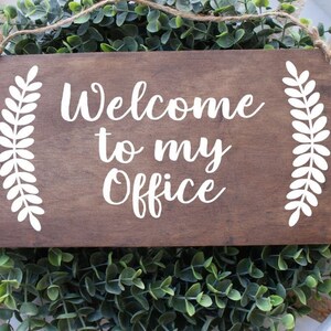 Welcome to my office sign Office Sign Sign Custom Sign | Etsy