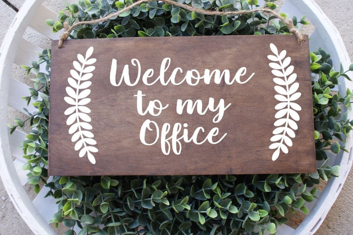 Welcome to my office sign Office Sign Sign Custom Sign | Etsy