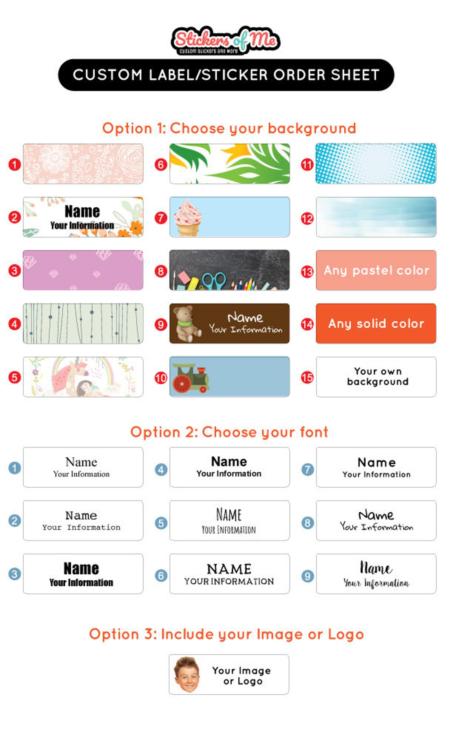 Custom Name Stickers - Etsy