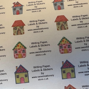 Personalized "little Houses" Address Labels - 40/sheet - Etsy UK