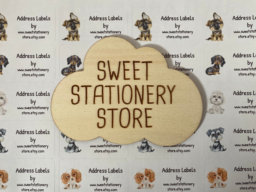 40 Dog Breed Address Labels, Personalised - Folded in Half to Post - Etsy