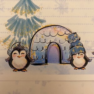 Penguin Stationery Letter Writing Paper and Set of Stickers - Etsy