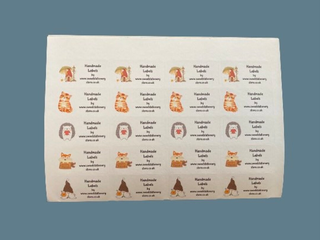 40 Autumn Themed Address Labels, Personalised Address Labels - Etsy