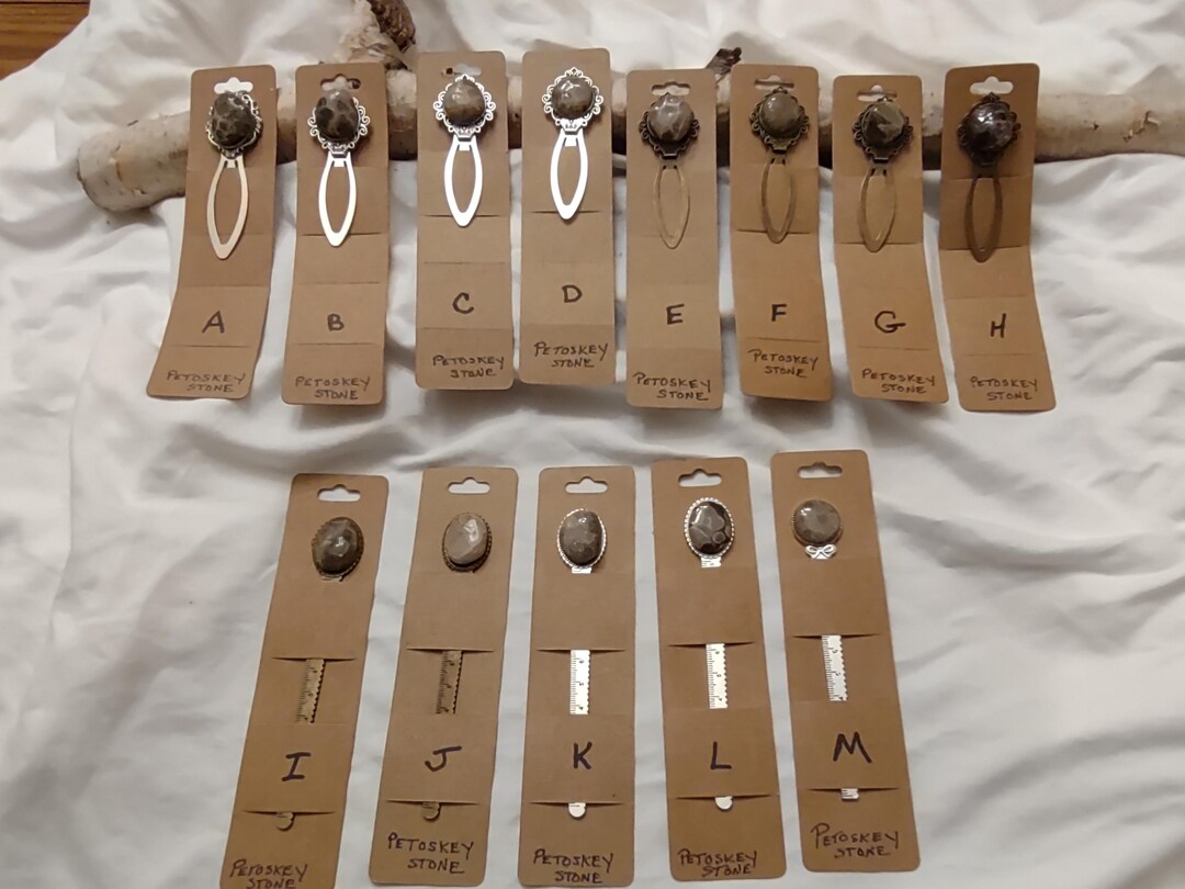 Petoskey Stone Bookmarks - Etsy