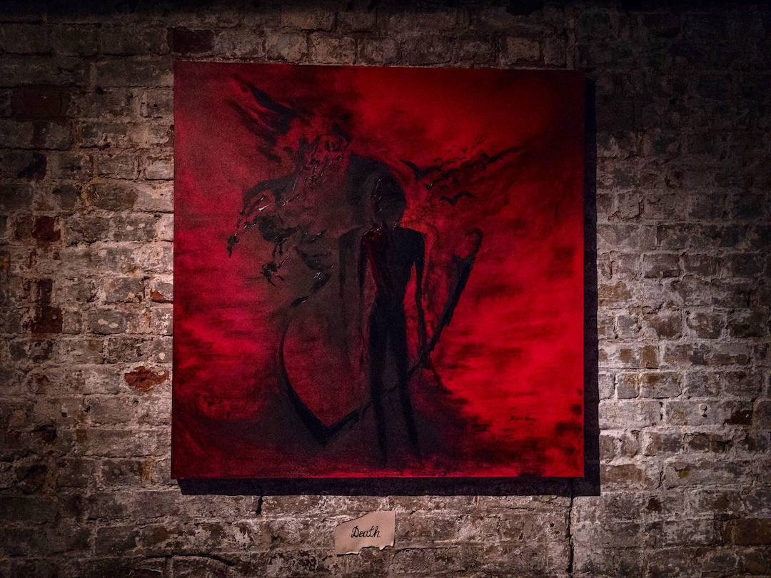 Death Oil Painting on Canvas - Etsy