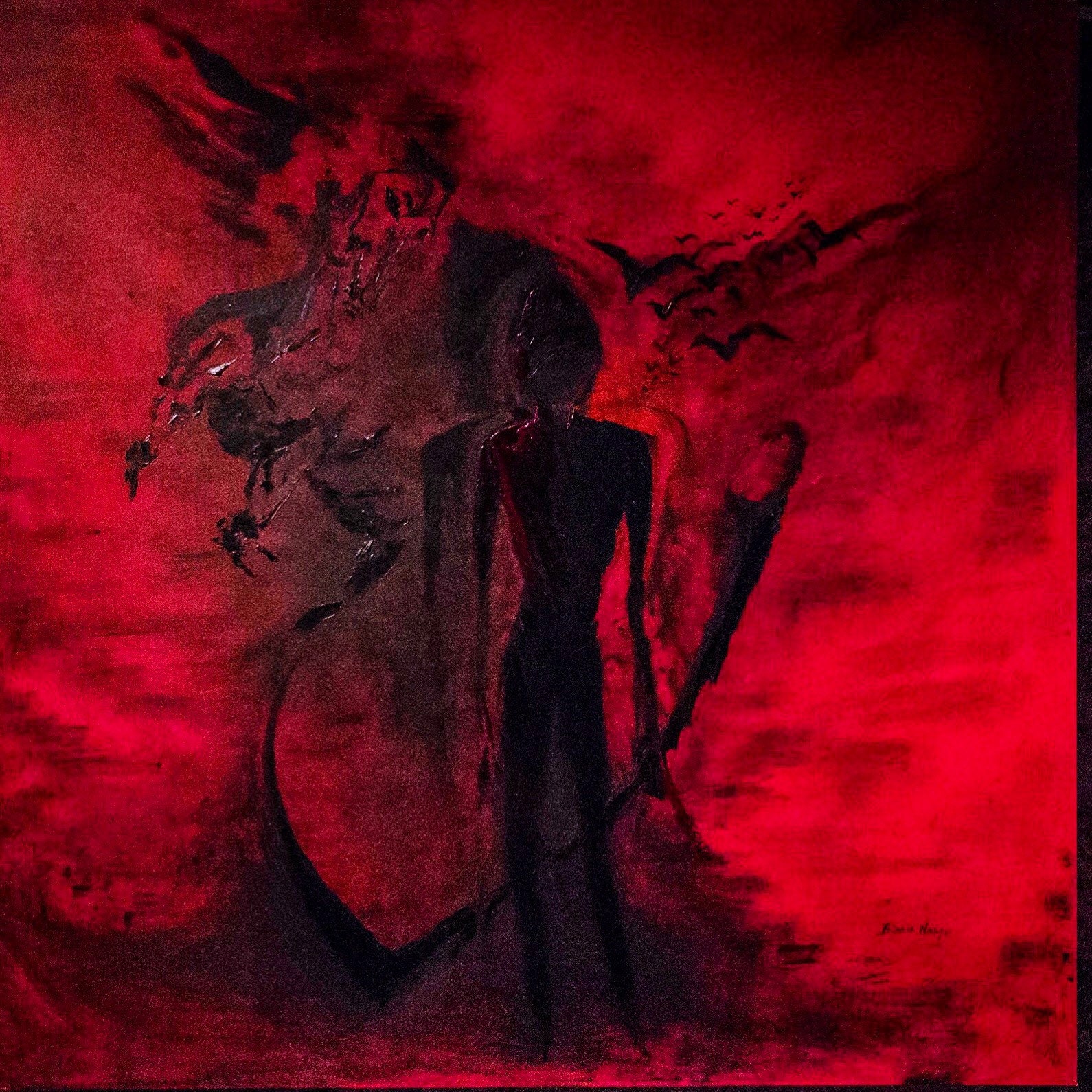 Death Oil Painting on Canvas Original Artwork From Artist, One of a ...