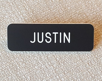 Engraved Name Plate With Black Desk Holder 2 X 10 - Etsy