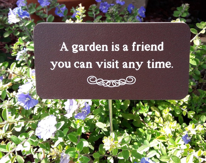 Custom Engraved Garden Sign 3" X 6" W/stake, Uv-resistant Acrylic ...