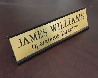 Custom desk sign | Etsy