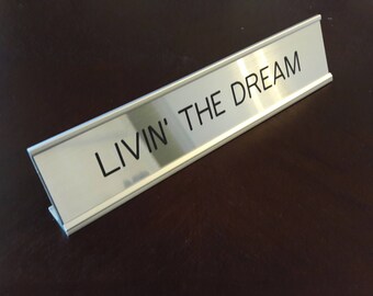 Custom desk sign | Etsy