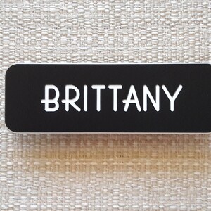 Engraved Magnetic Name Badge 1" X 3", Personalized Name Tags, Magnetic ...