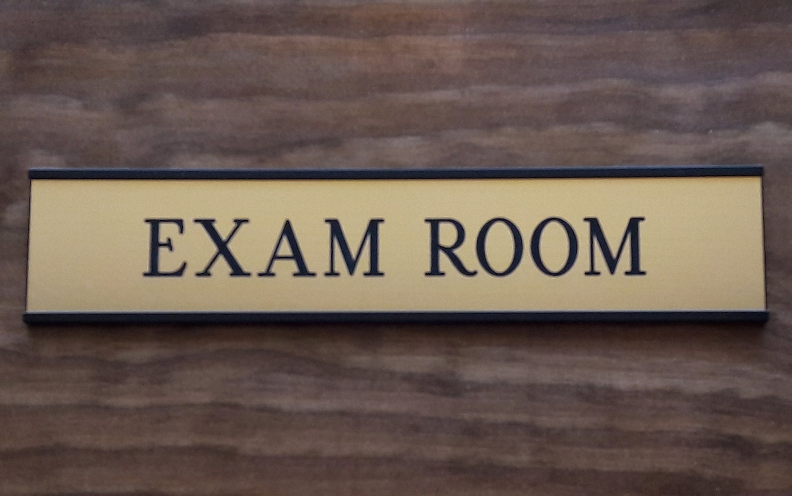 Custom Engraved Name Plate With Black Metal Wall Bracket - Etsy