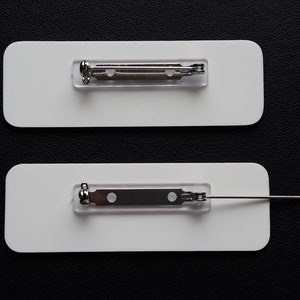 Custom Engraved Name Badge 1" X 3" With Pin Back, Engraved Name Tags ...