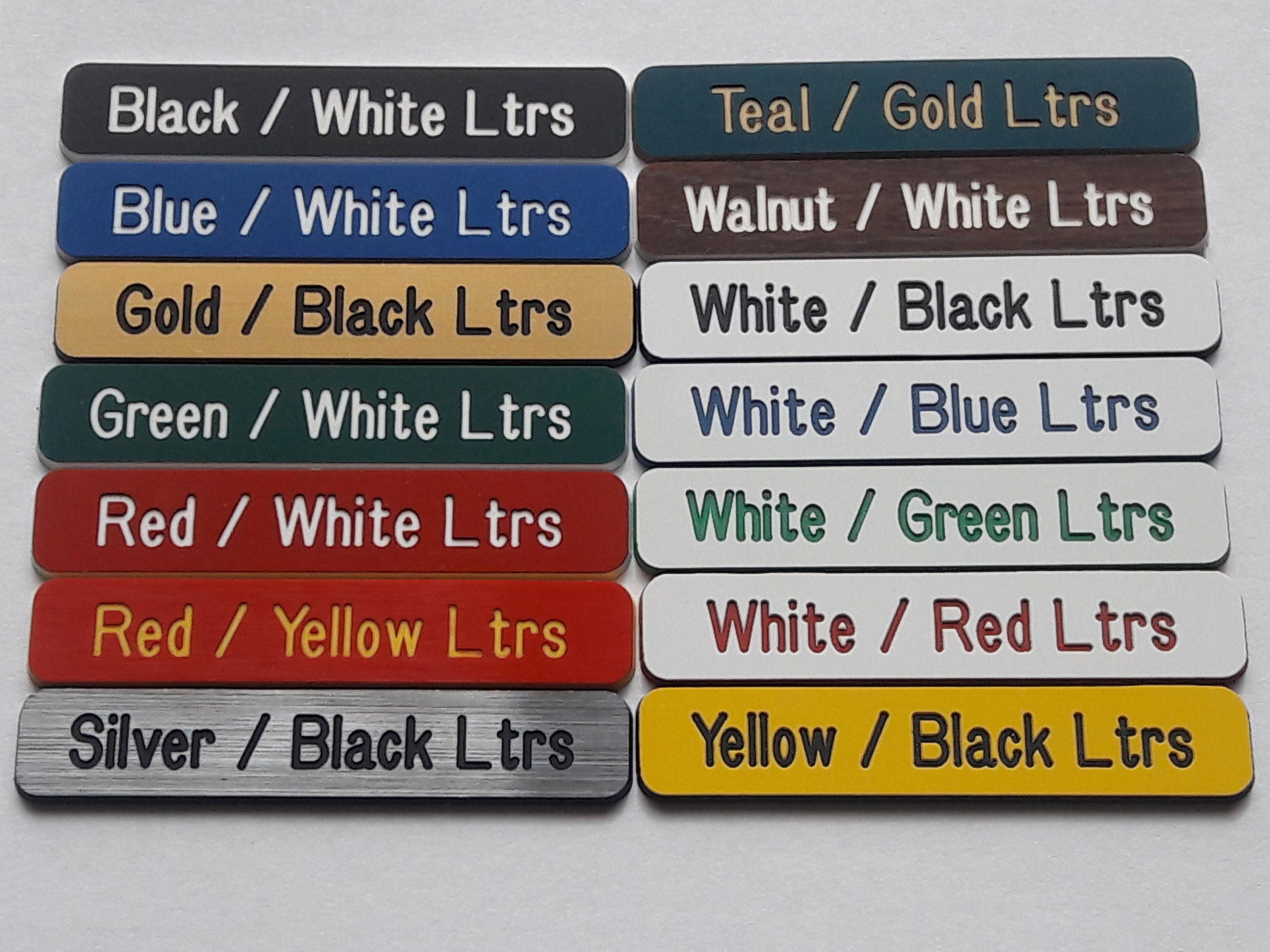Engraved Magnetic Name Badge 1" X 3", Personalized Name Tags, Magnetic ...