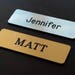 Custom Engraved Name Badge 1" X 3" With Pin Back, Engraved Name Tags ...