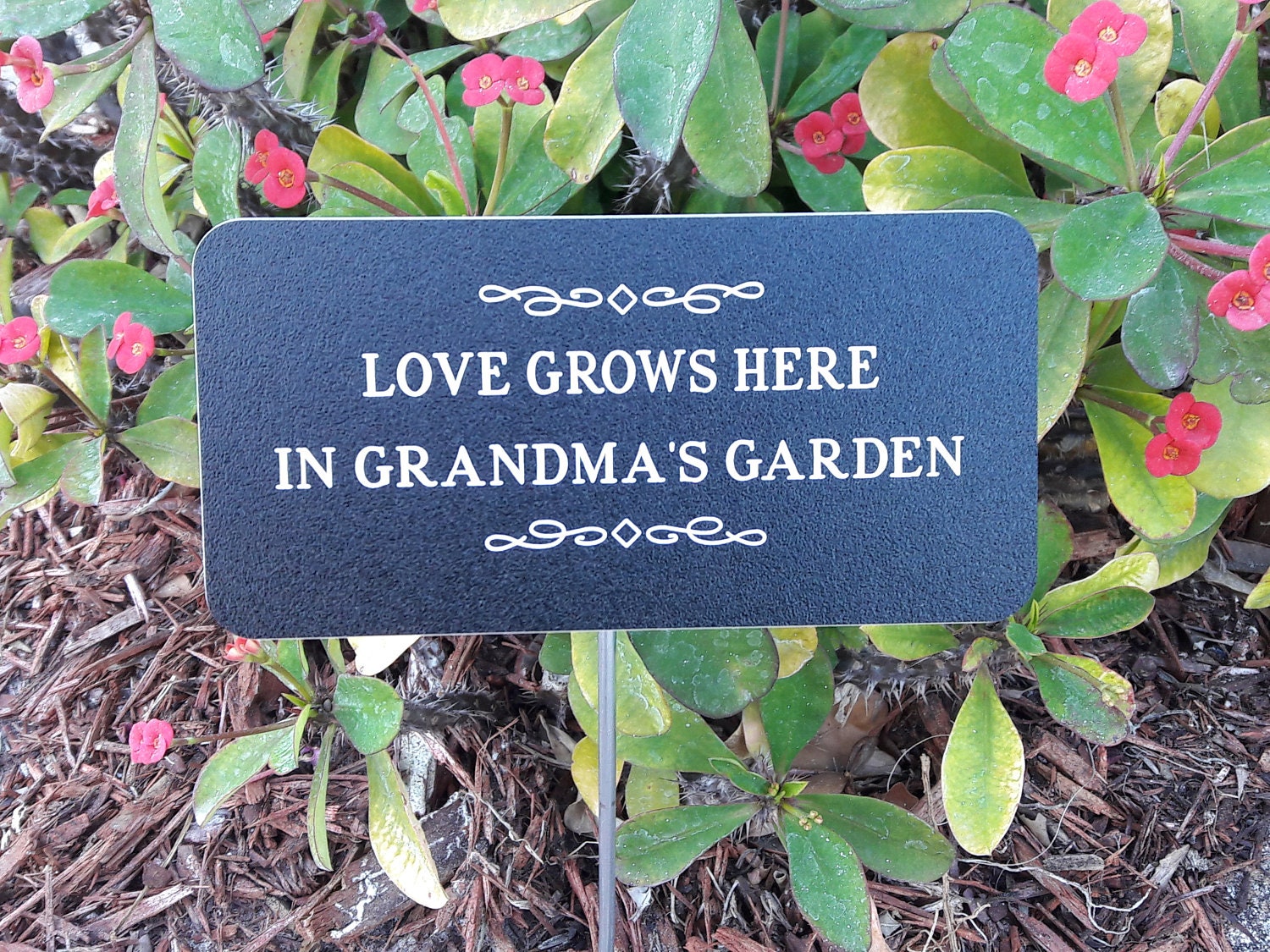 Custom Engraved Garden Sign 3" X 6" With Stake, Outdoor Garden Signs ...