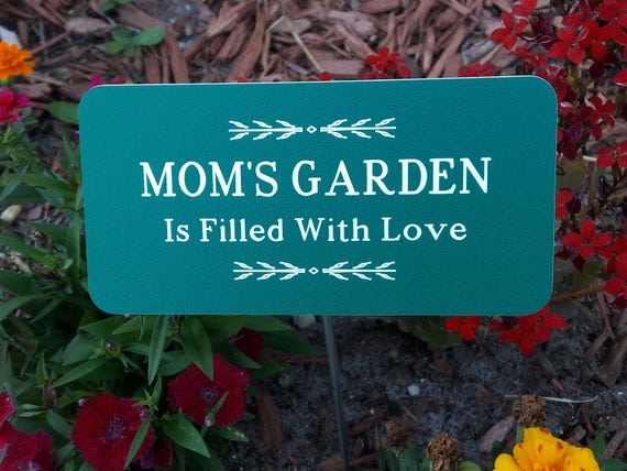 Custom Engraved Garden Sign 3 X 6 With Stake Gift - Etsy