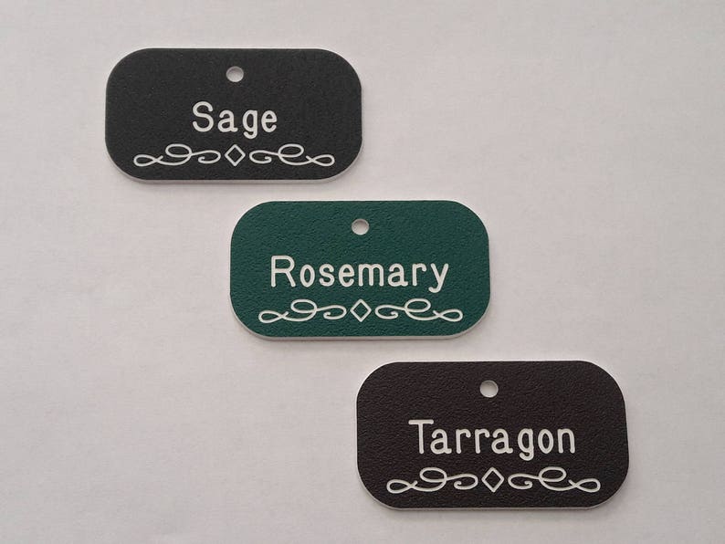 Custom Engraved Herb Labels Garden Markers UV-resistant Herb | Etsy
