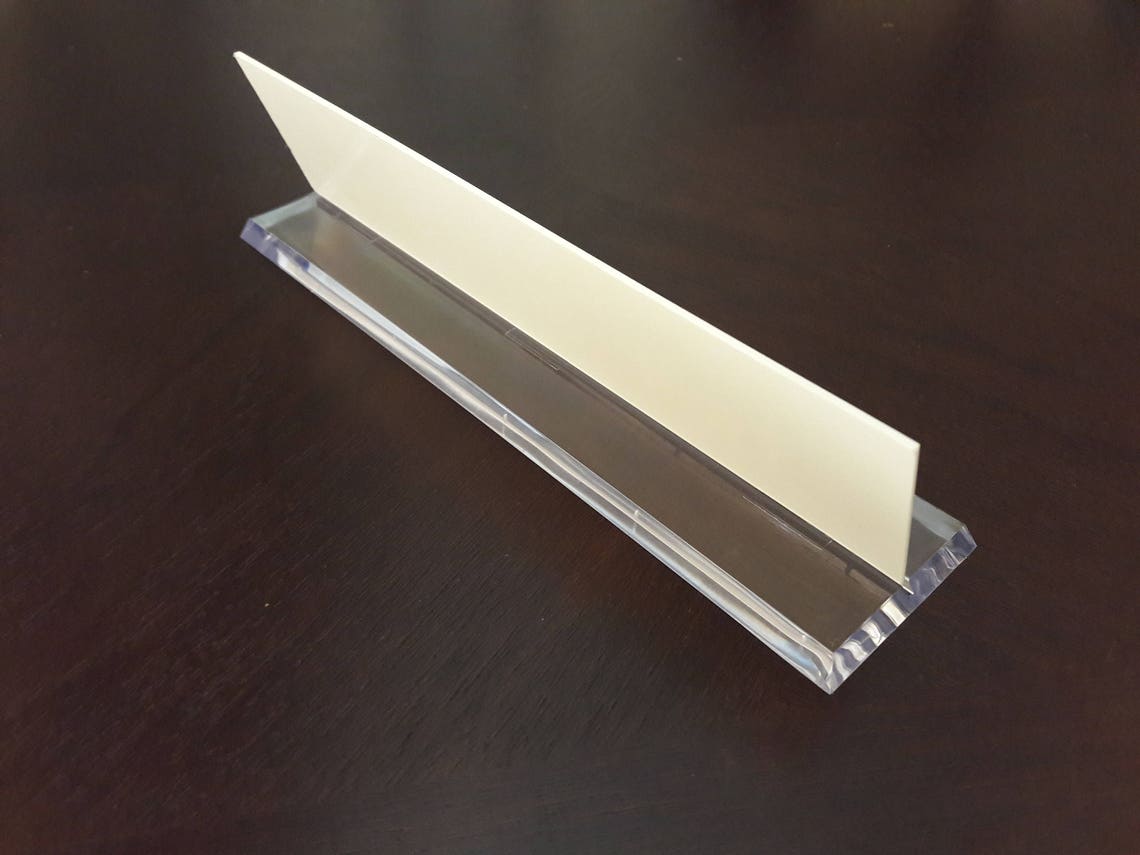 Personalized Desk Plate with Clear Base 2 x 8 | Etsy