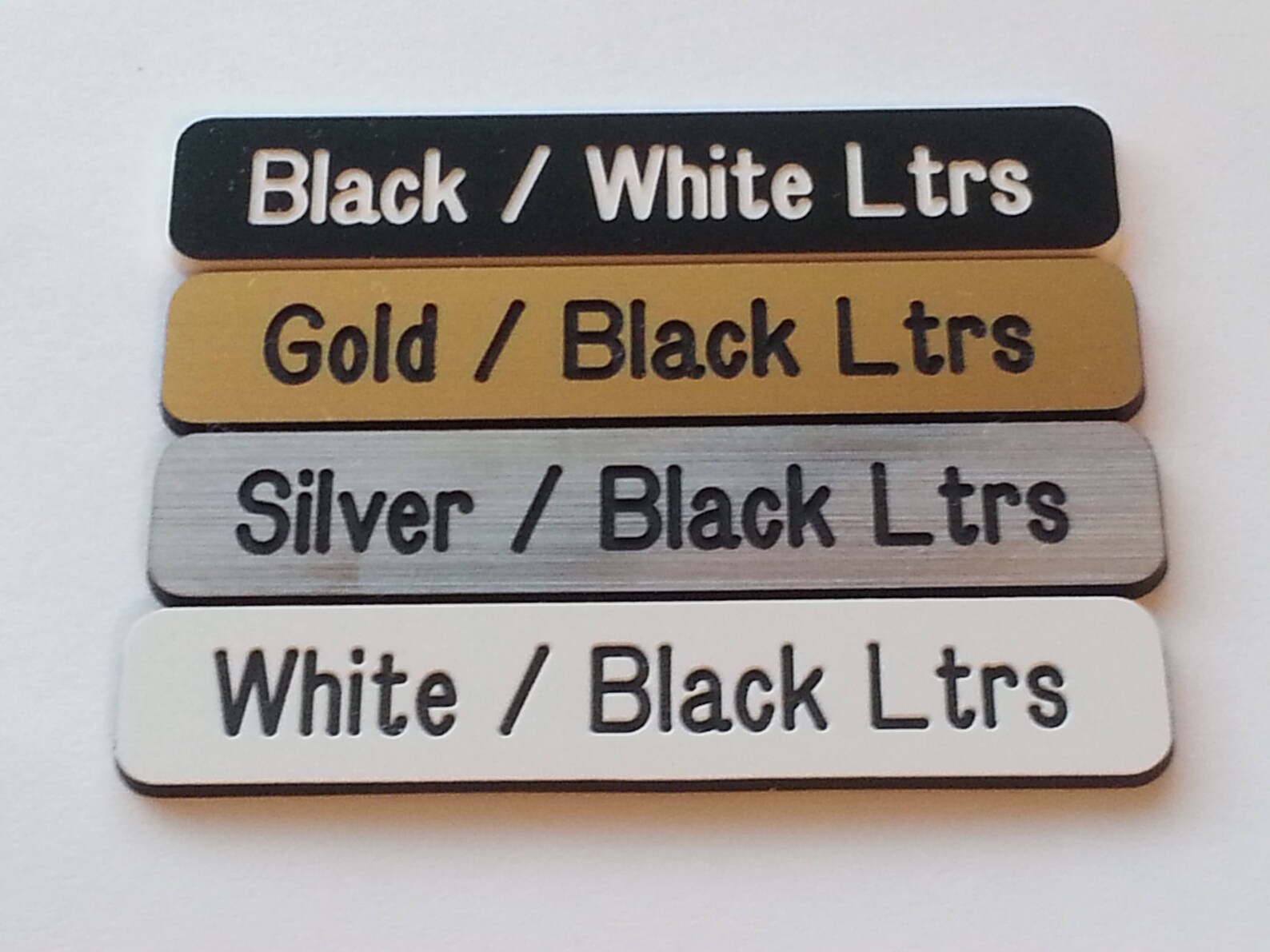 Custom Engraved Name Plate With Black Metal Wall Bracket - Etsy