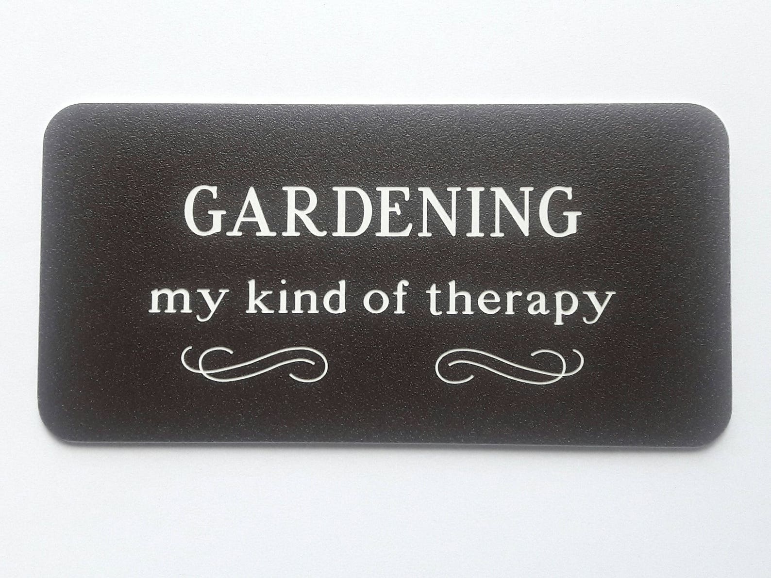 Custom Engraved Garden Sign 3" X 6" With Stake, GARDENING... My Kind of ...