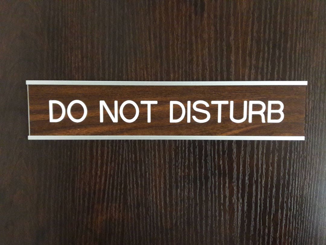 Engraved Office Door Sign 2" X 10", Door or Wall Sign With Brushed ...