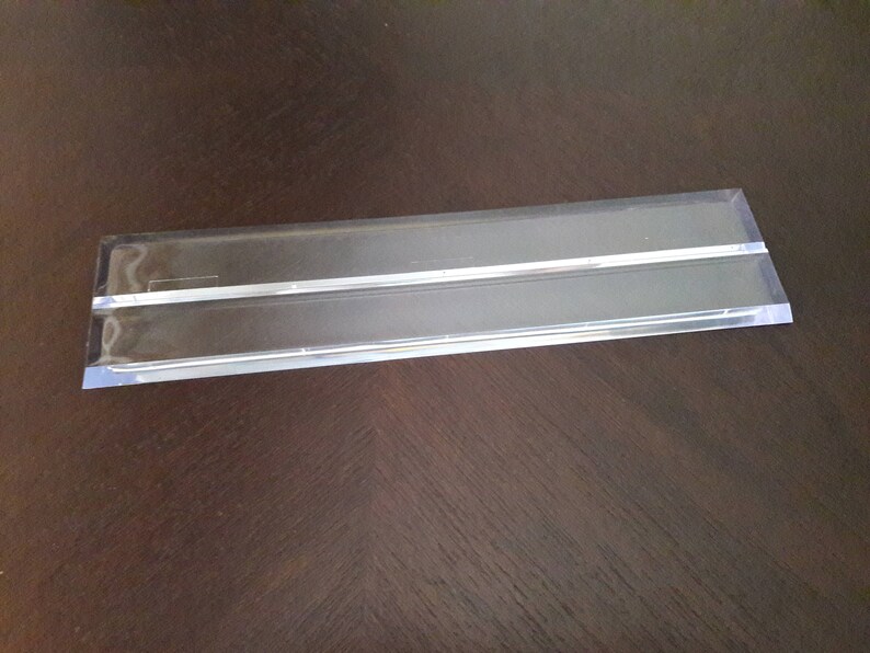 Personalized Desk Plate with Clear Base 2 x 8 | Etsy