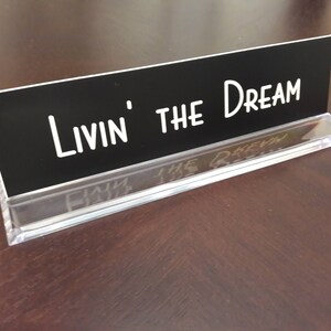 Personalized Desk Plate With Clear Base 2" X 8", Custom Engraved Desk ...