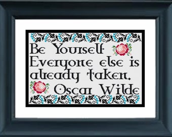 Be Yourself Quote Oscar Wilde PNG Cut File Author Quote - Etsy
