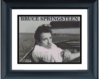 Bruce Springsteen Cross Stitch Pattern - Etsy